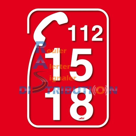 Marquage véhicule Pompier du SDIS - Téléphone 18-15-112