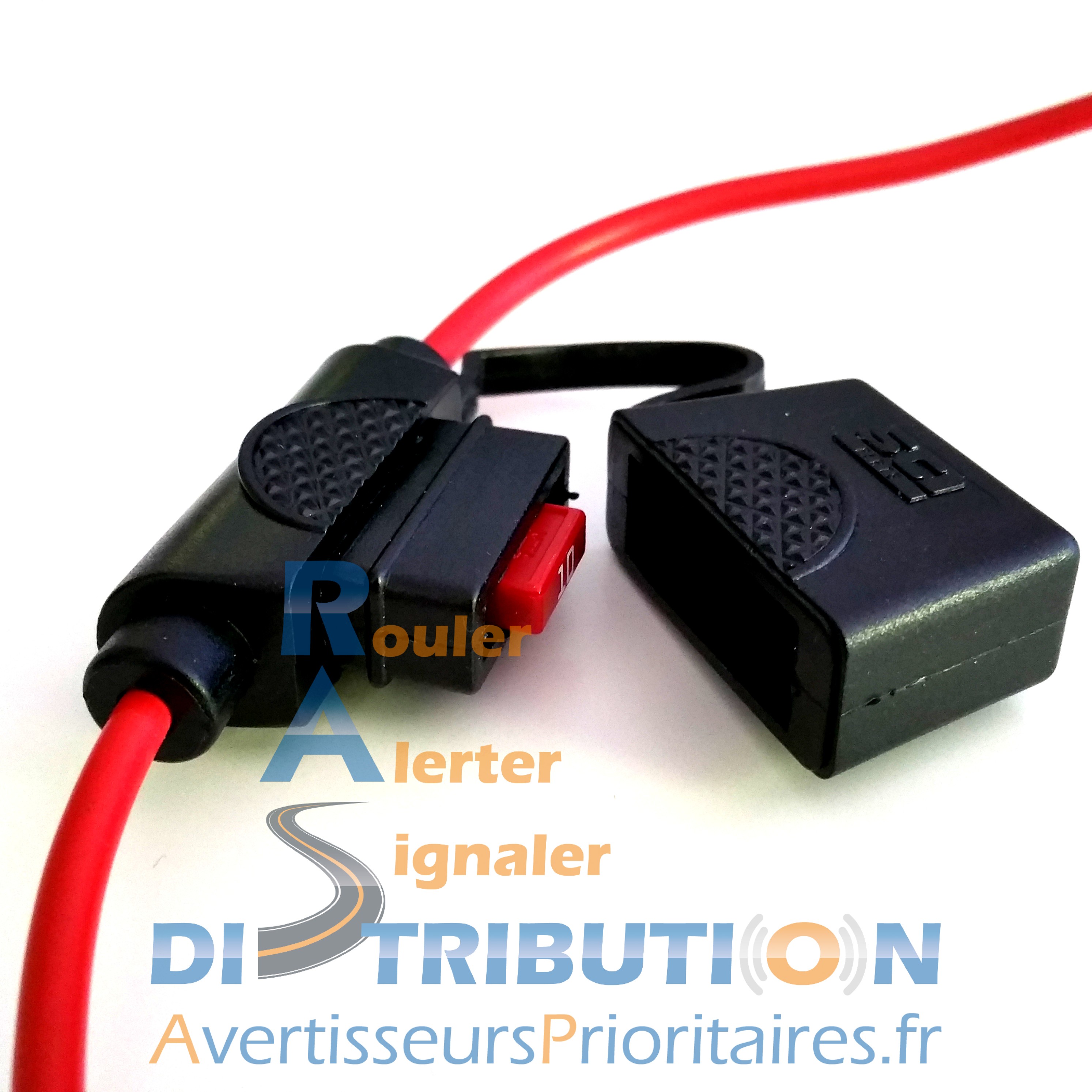 Porte fusible auto pour fusibles plats - 32V max 20A max