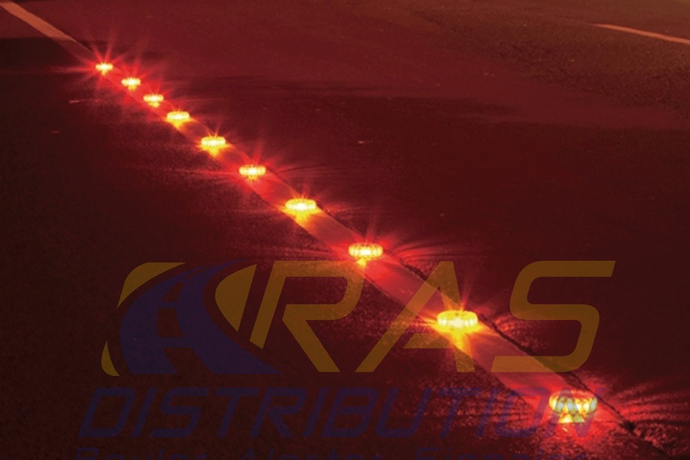 Balise lumineuse LED synchronisable - Mallette de 5 OctoFlare - Rouge